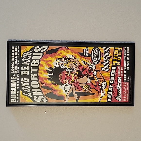 Wall Decor | Vintage Long Beach Short Bus Concert Poster | Poshmark